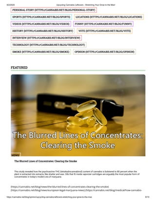 Upcycling Cannabis Leftovers - Maximize Your Grow | PDF