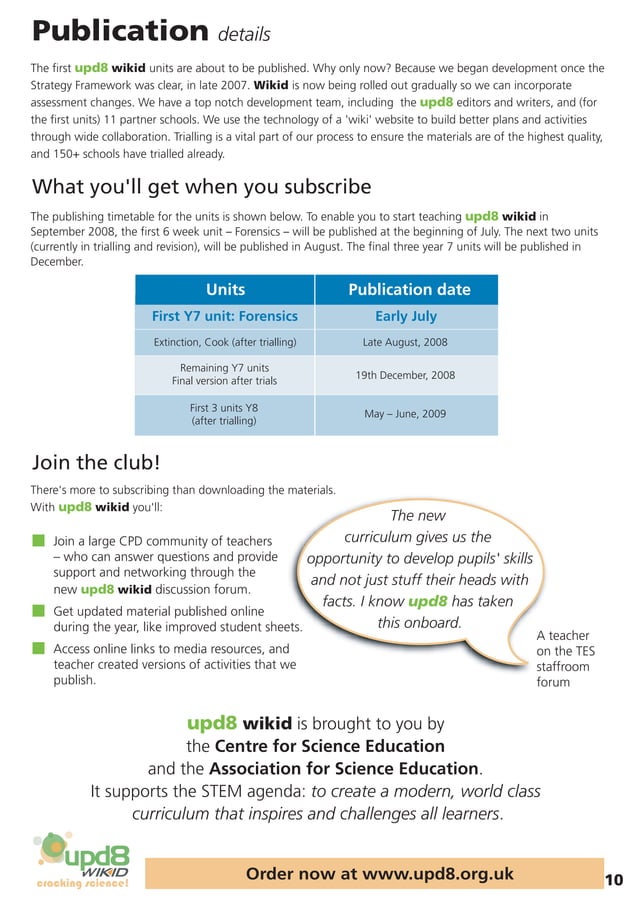 Upd8 Wikid Brochure | PDF | Food & Drink