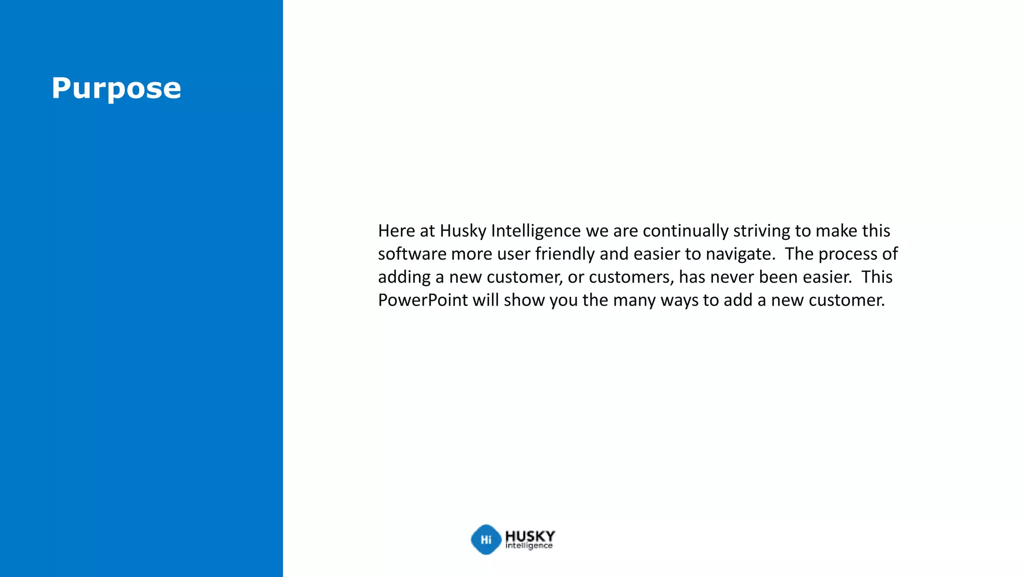 Adding a New Customer | PPTX