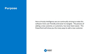 Adding A New Customer Pptx