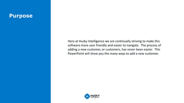 Adding a New Customer | PPTX