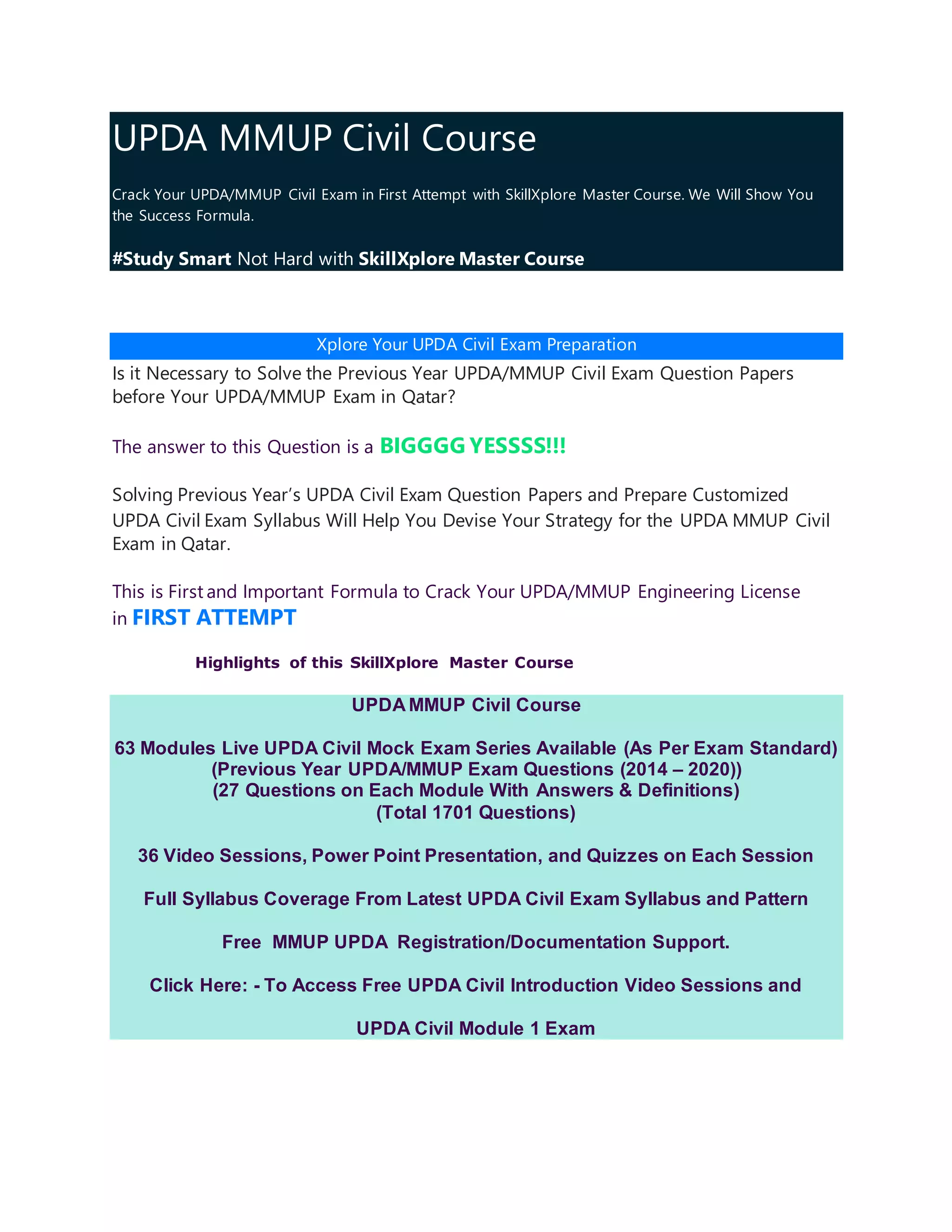 Upda mmup civil course | DOCX