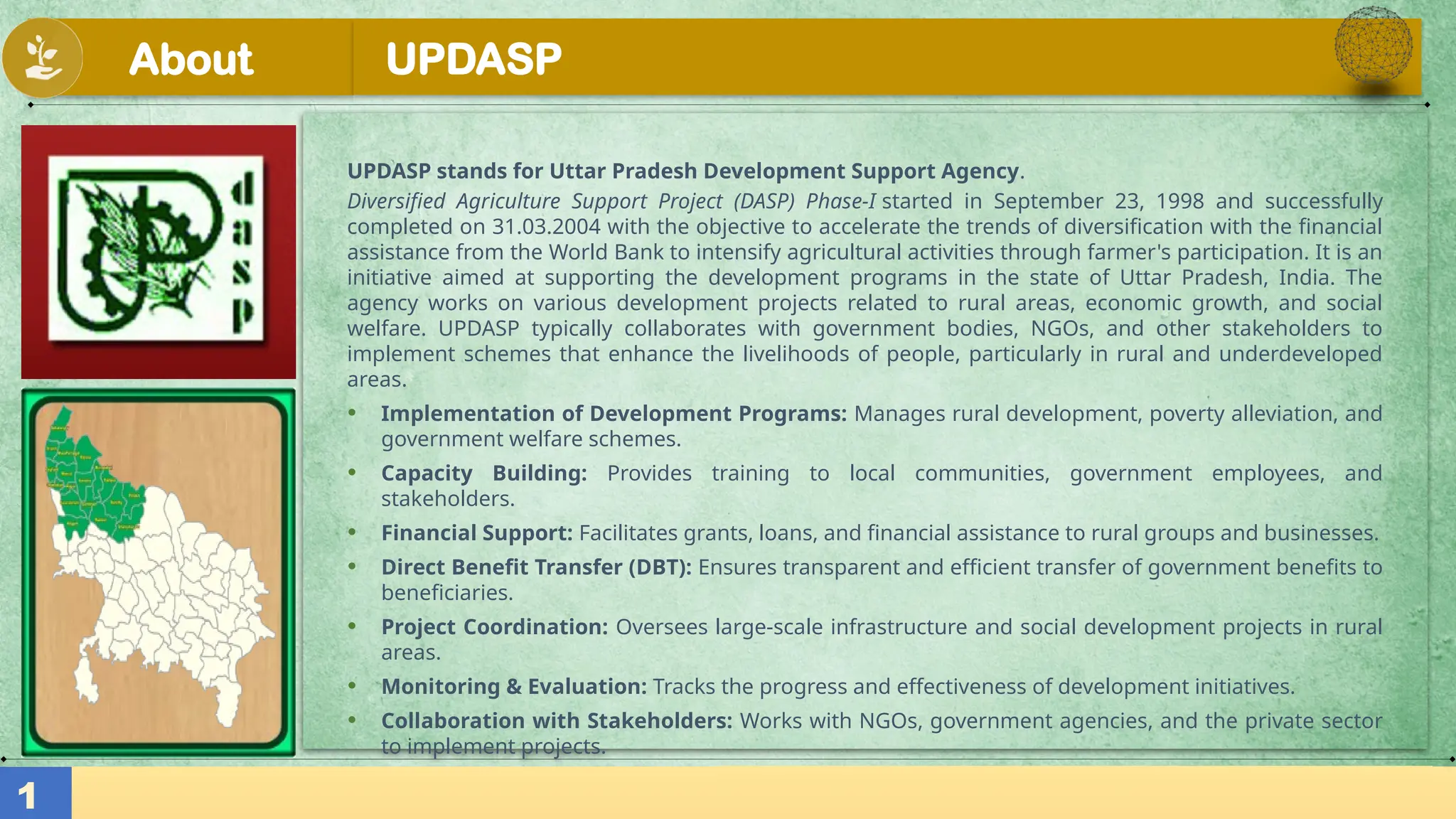 UPDASP a project coordination unit ...... | PPTX