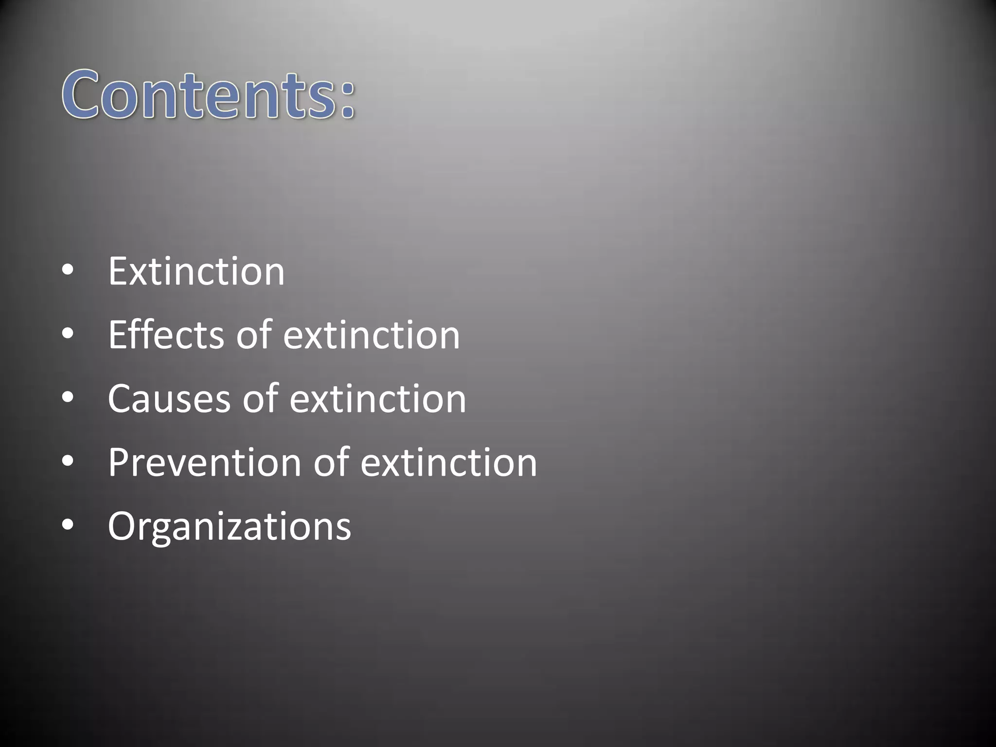 Extincted species | PPT