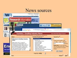 Update on engineering information sources | PPT