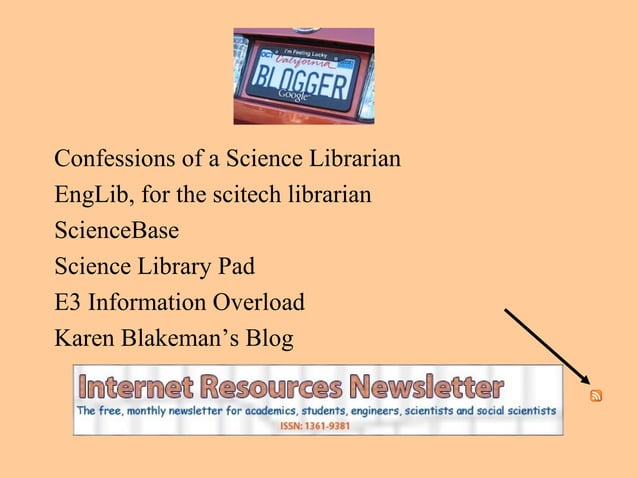 Update on engineering information sources | PPT