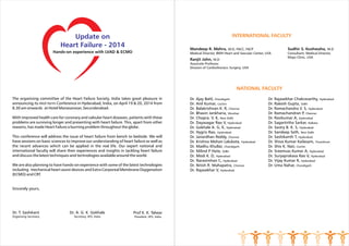 Invitation of Heart Failure Society, India 2014 Conference at Hotel ...