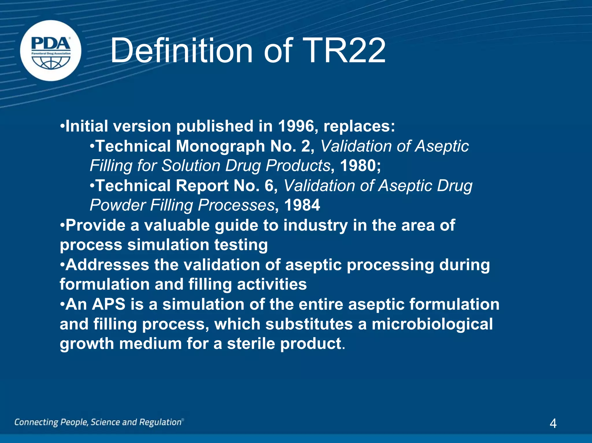 Update on-pda-tr22-revisions-for-aseptic-process-simulations | PDF