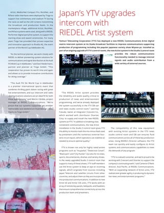 RIEDEL Communications - Update brochure No. 18 (April 2016) | PDF