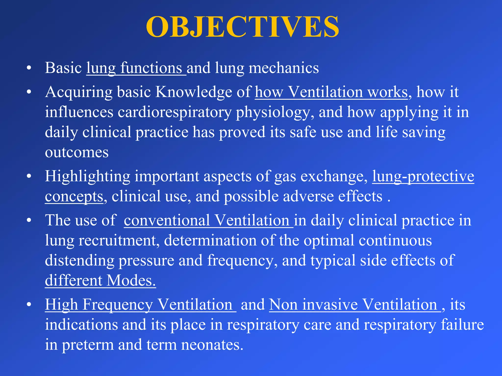 ASSISTED/MECHANICAL VENTILATION in NEONATES. AHMAD REFAAT, MD | PPT