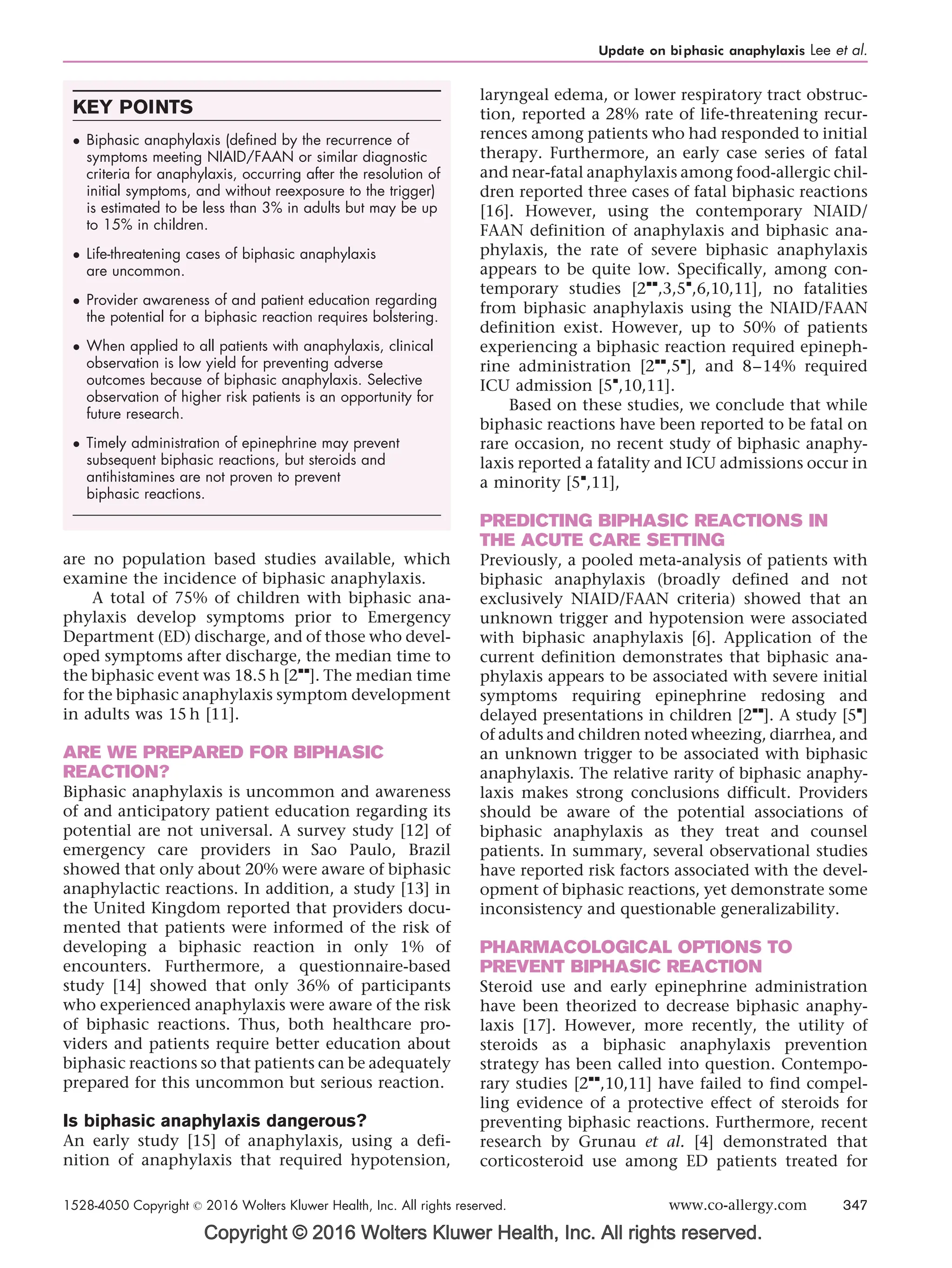 update anafilaxia bifasica definicion y manejo | PDF