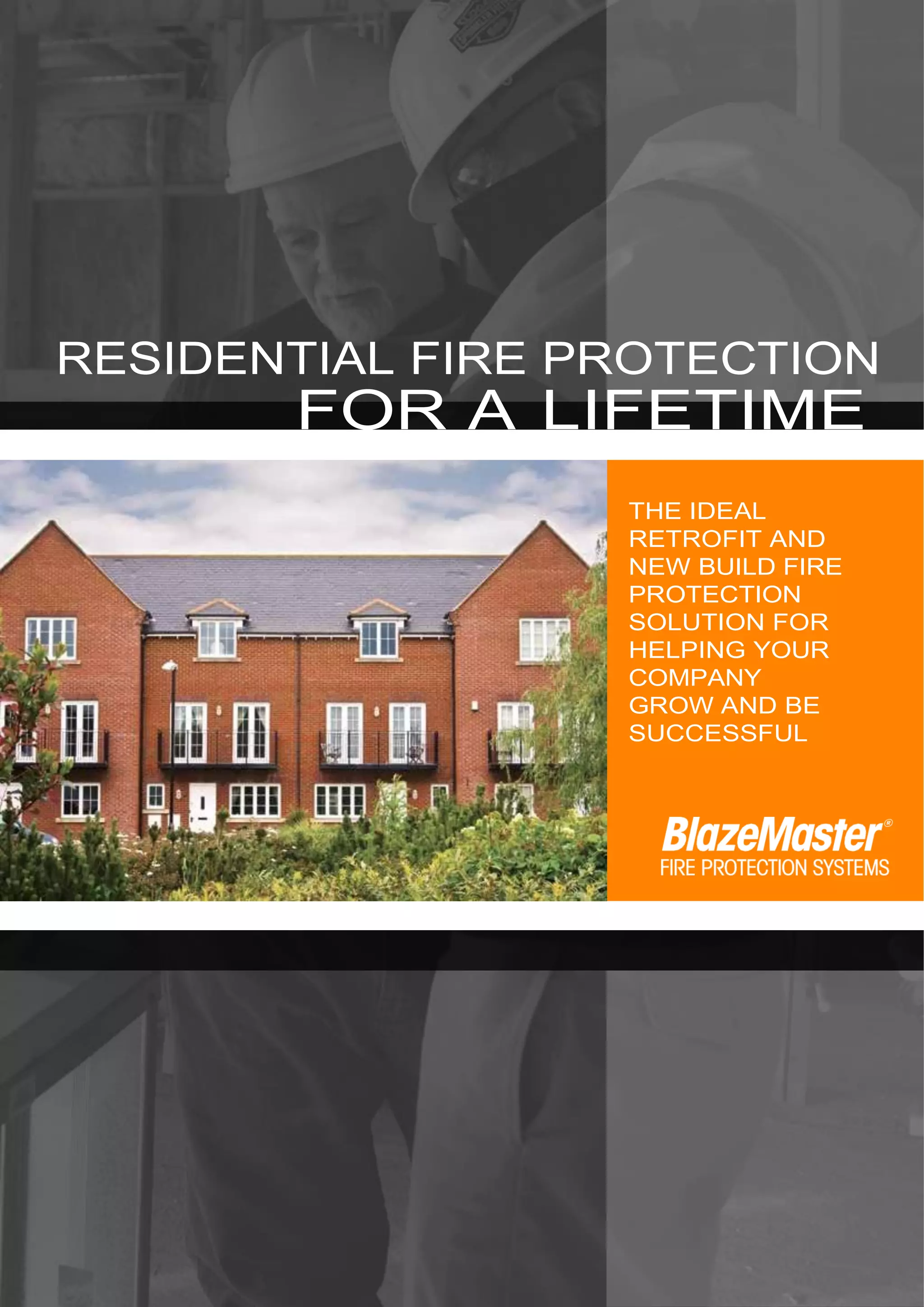 Blazemaster Fire Protection System Residential Brochure | PDF