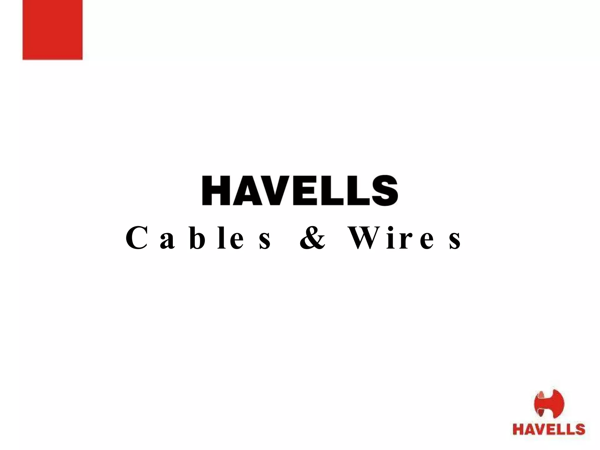 Havells cables and wires. | PPT