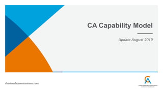 CA ANZ Capability Model | PDF