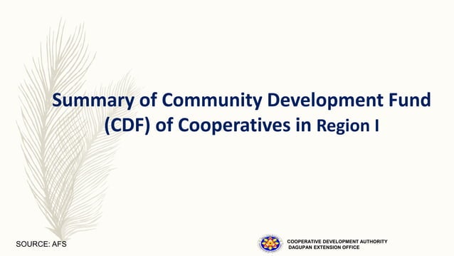 Utilization of CETF and CDF | PPTX