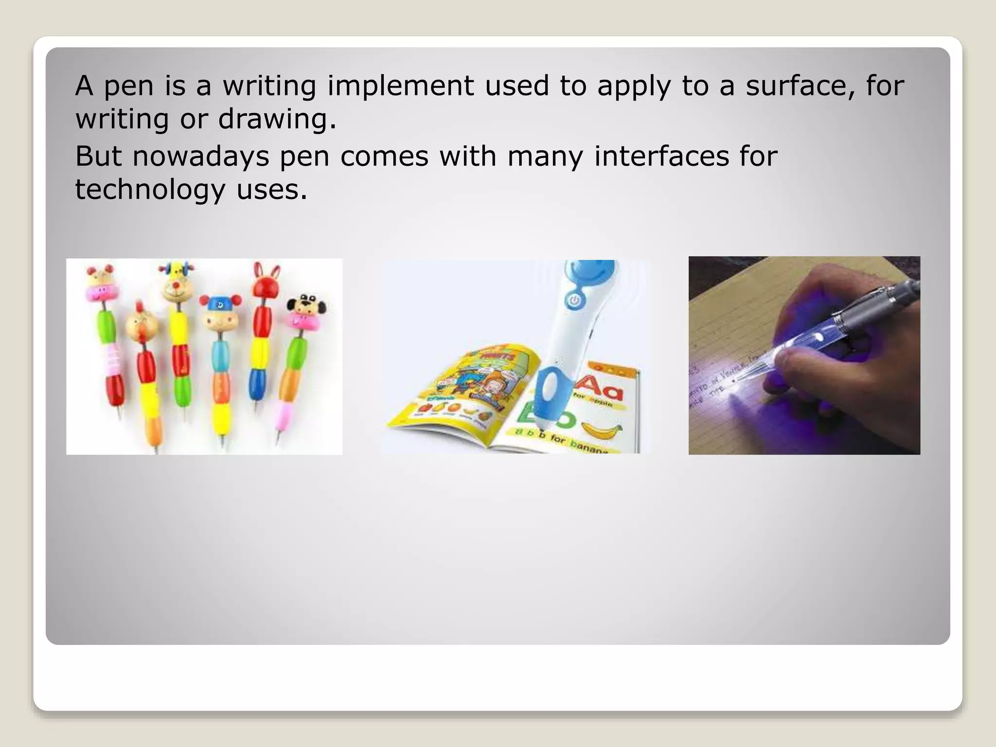 type of interfaces pen and haptic | PPTX