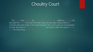Development of judicial system in madras | PPT