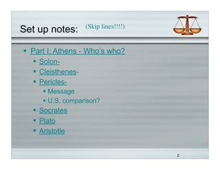 Foundations of Democracy- GR/Rome/JC | PPT