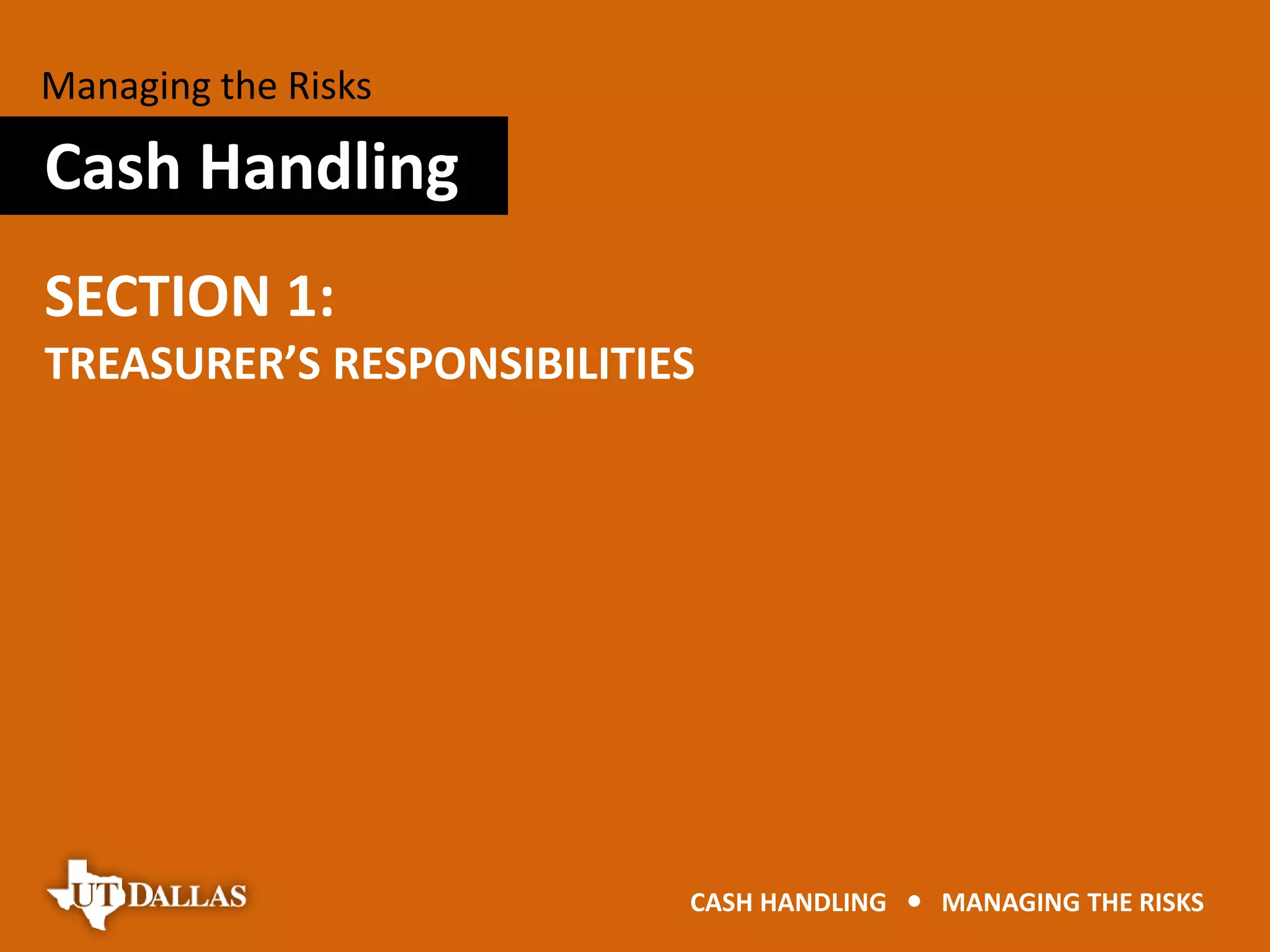 Cash Handling - Risk Management | PDF
