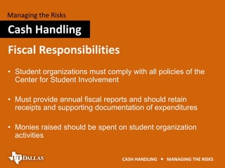 Cash Handling - Risk Management | PPT