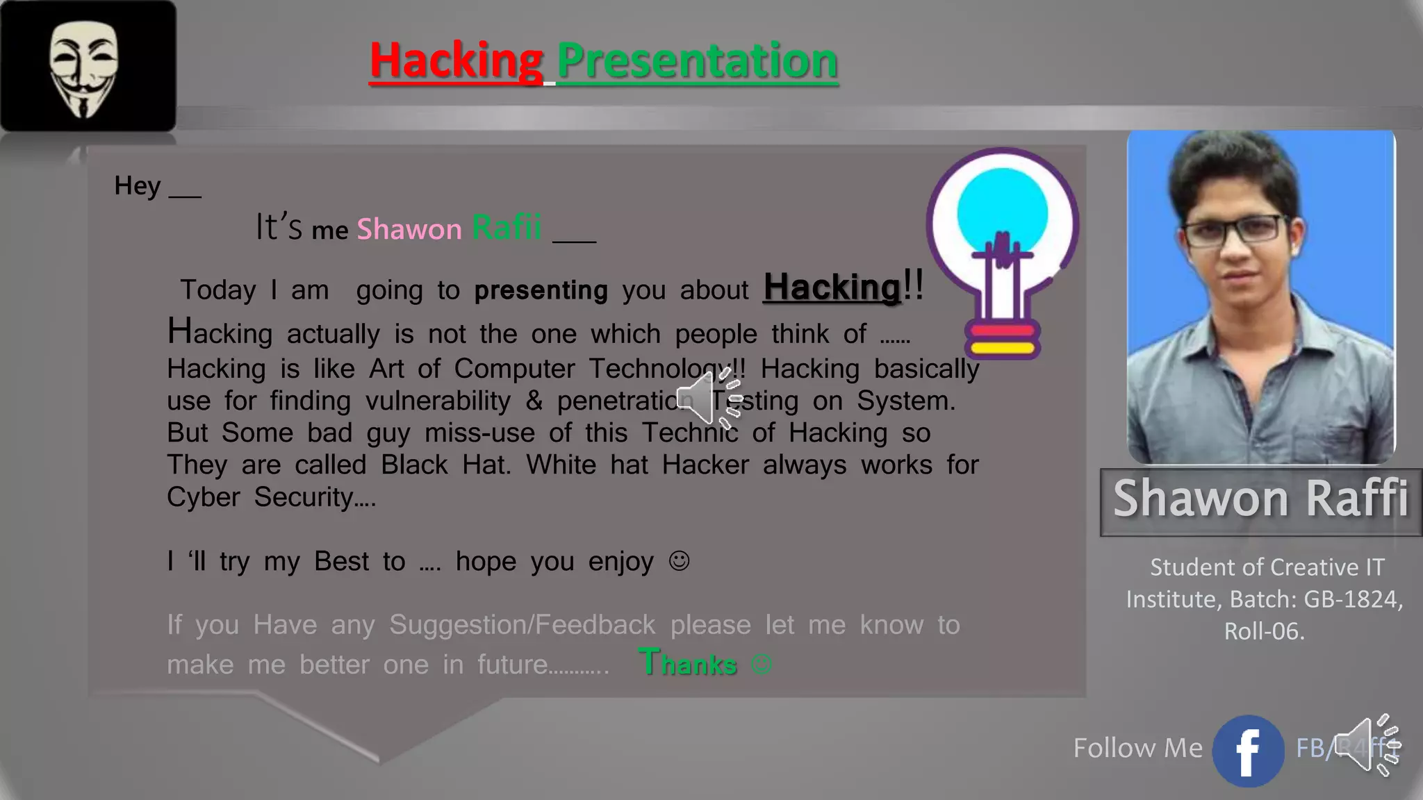 Hacking Presentation v2 By Raffi | PPTX | Technology & Computing