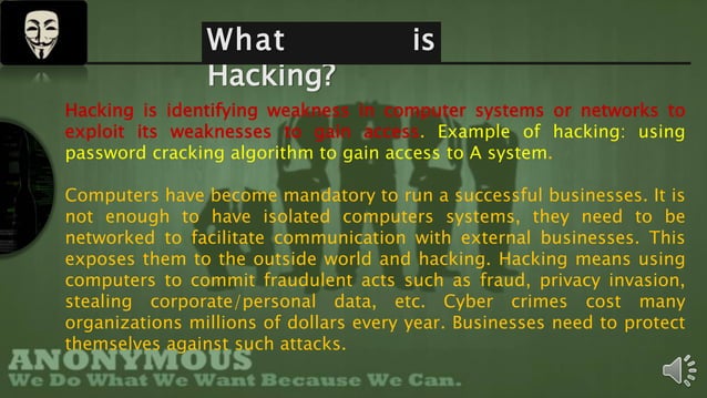 Hacking Presentation v2 By Raffi | PPT