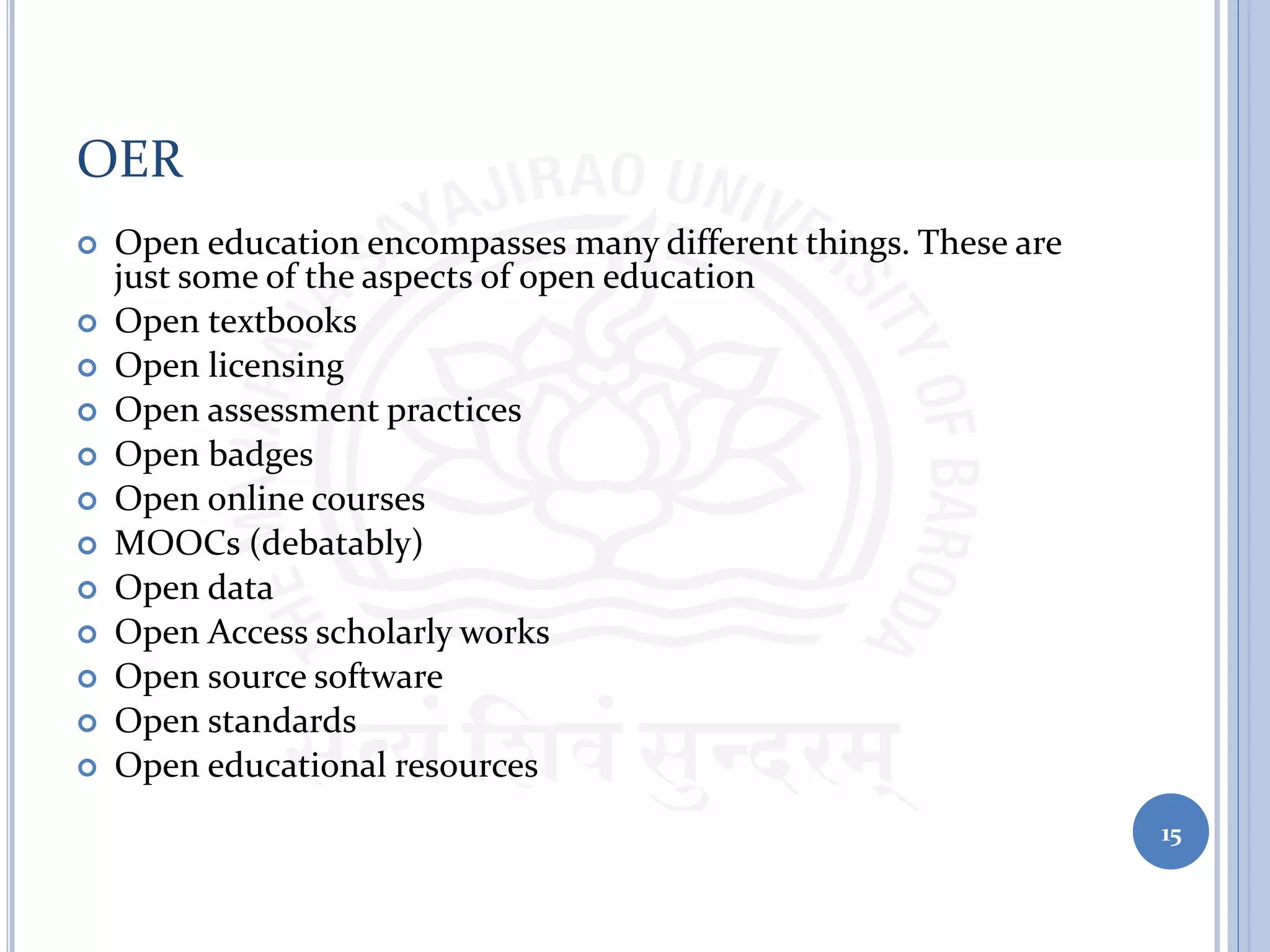 Open Educational resources(OER) | PDF