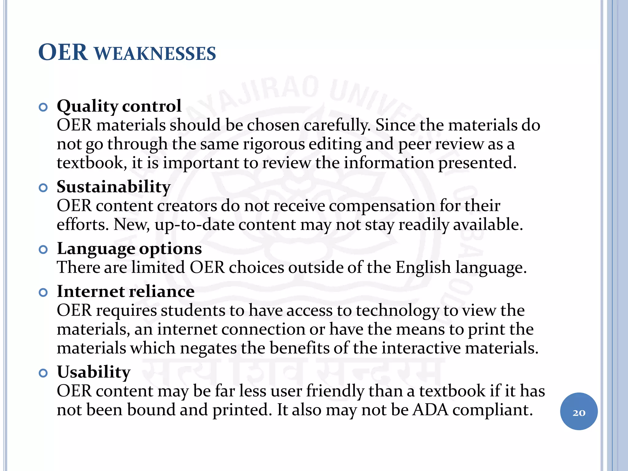 Open Educational resources(OER) | PDF
