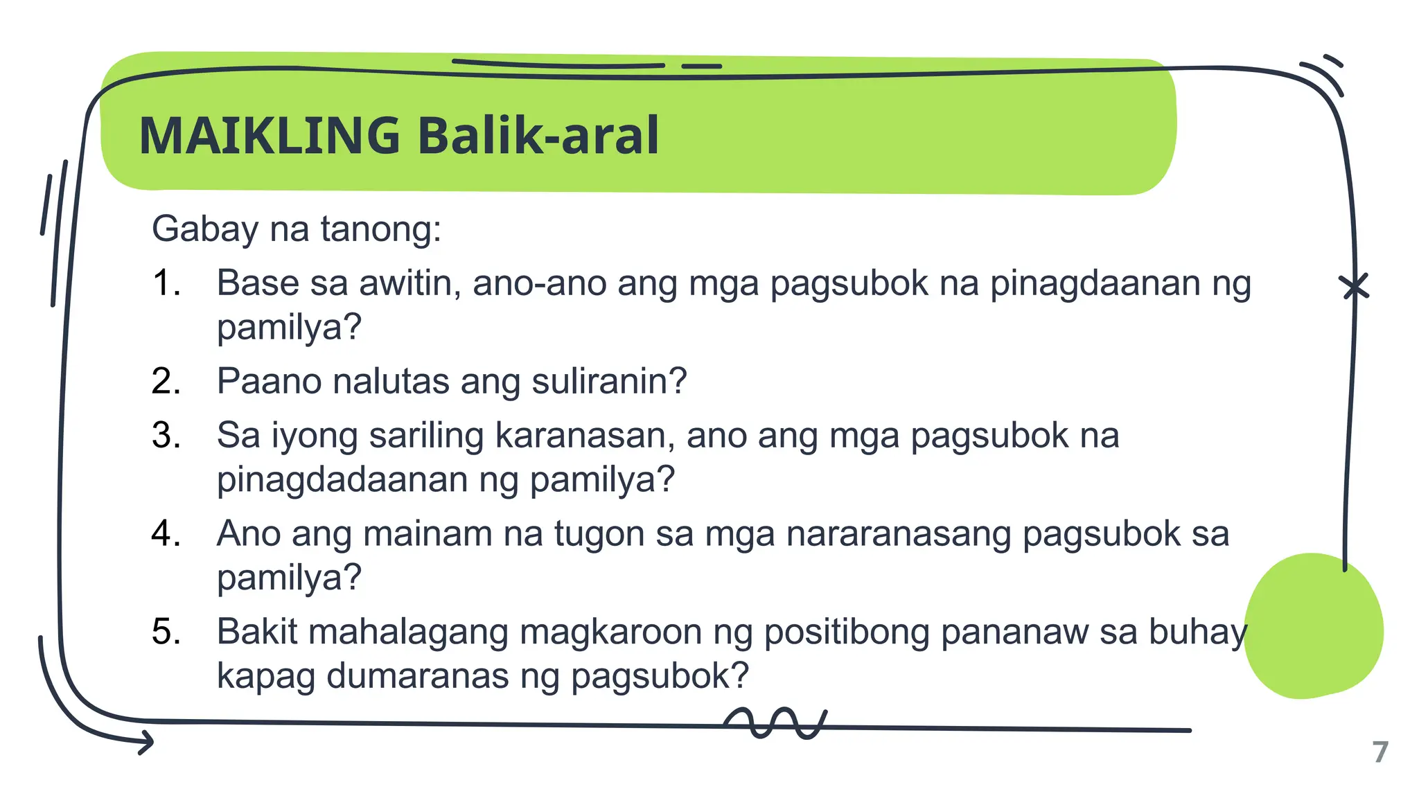 Mabuting Dulot sa Pamilya - Values .pptx