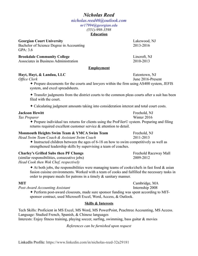 Updated resume16-06 | PDF