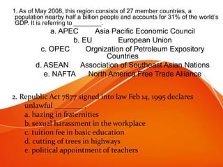 UPDATED-REVIEW-QUESTIONS-ON-CURRENT-ISSUES-AND-EVENTS.ppt