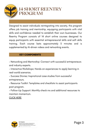 14 SHORT REENTRY PROGRAM; Entrepreneurship Workbook | PDF