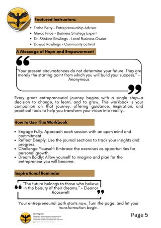 14 SHORT REENTRY PROGRAM; Entrepreneurship Workbook | PDF