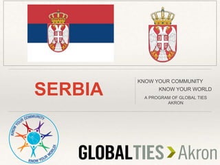 Explore Serbia Know Your World | PPT