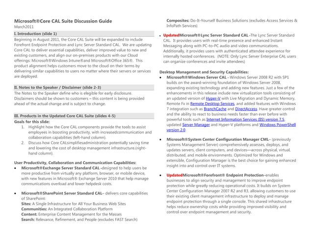 Updated Core Cal Guide | DOCX