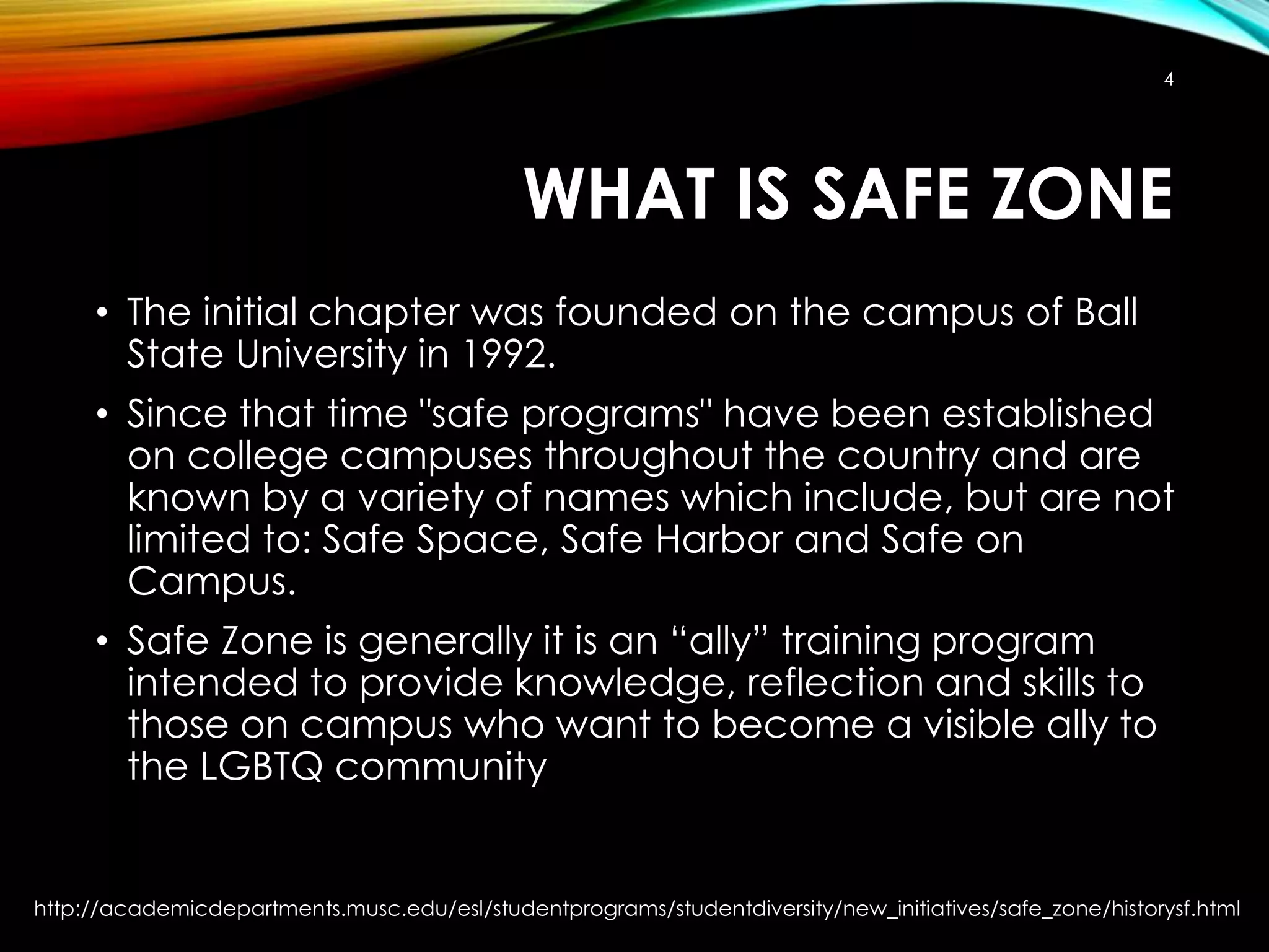 Safe Zone Ally Workshop adapted for Notre Dame College | PPTX