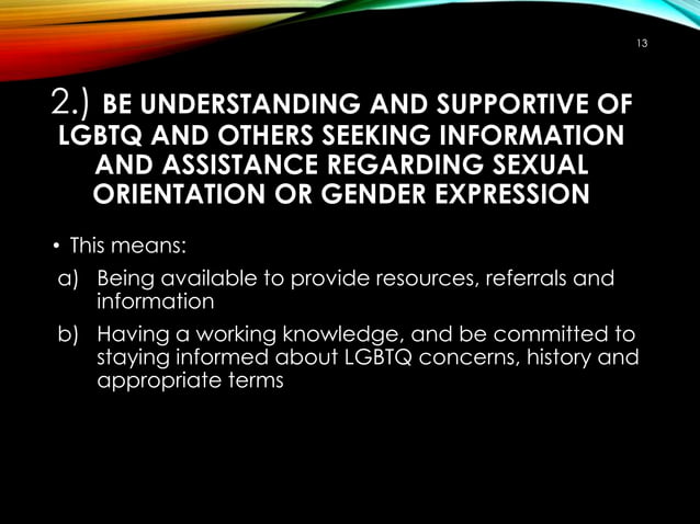 Safe Zone Ally Workshop adapted for Notre Dame College | PPT