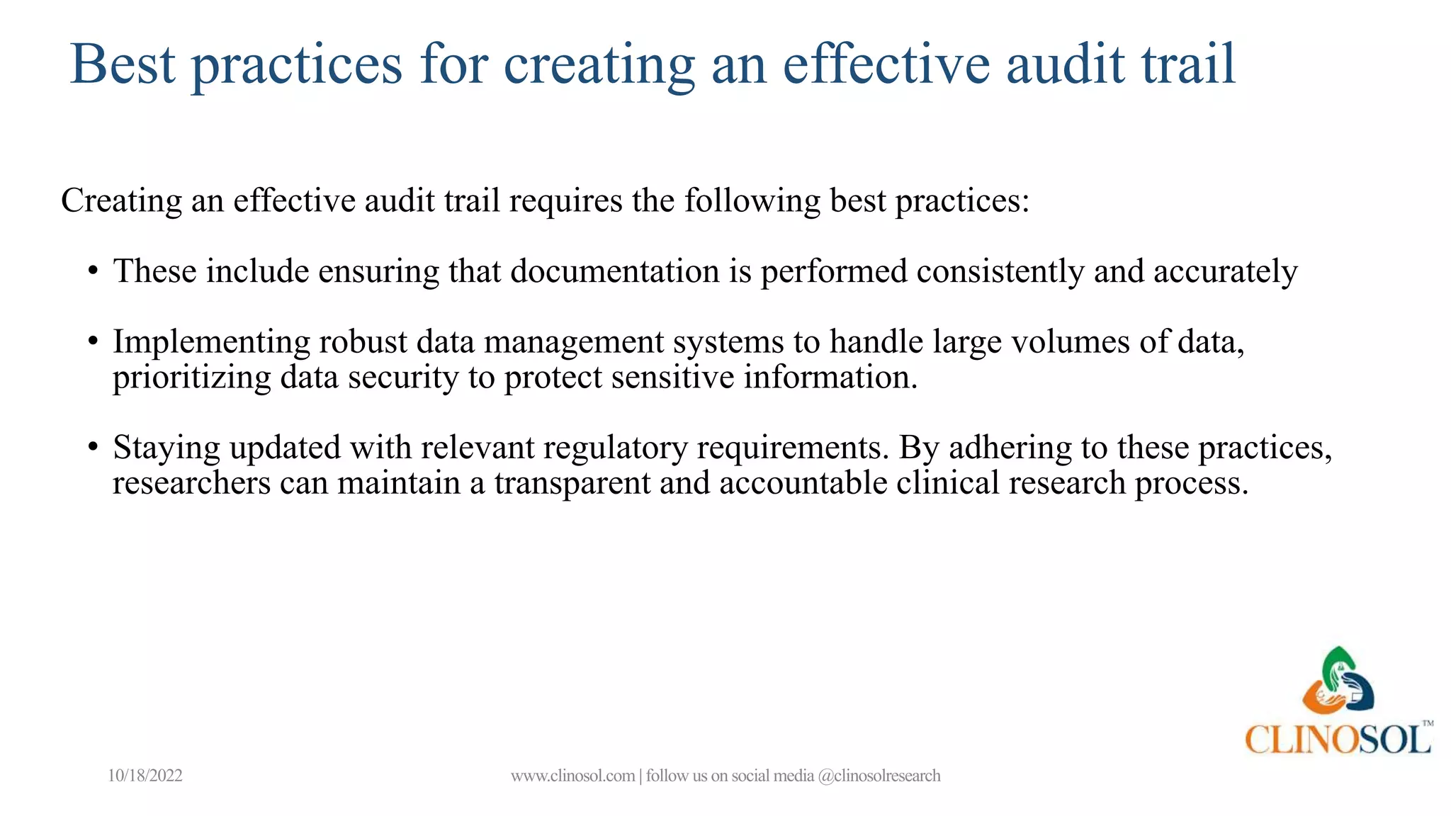 Audit Trail | PPTX