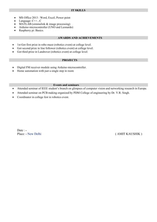 Updated amit resume | PDF