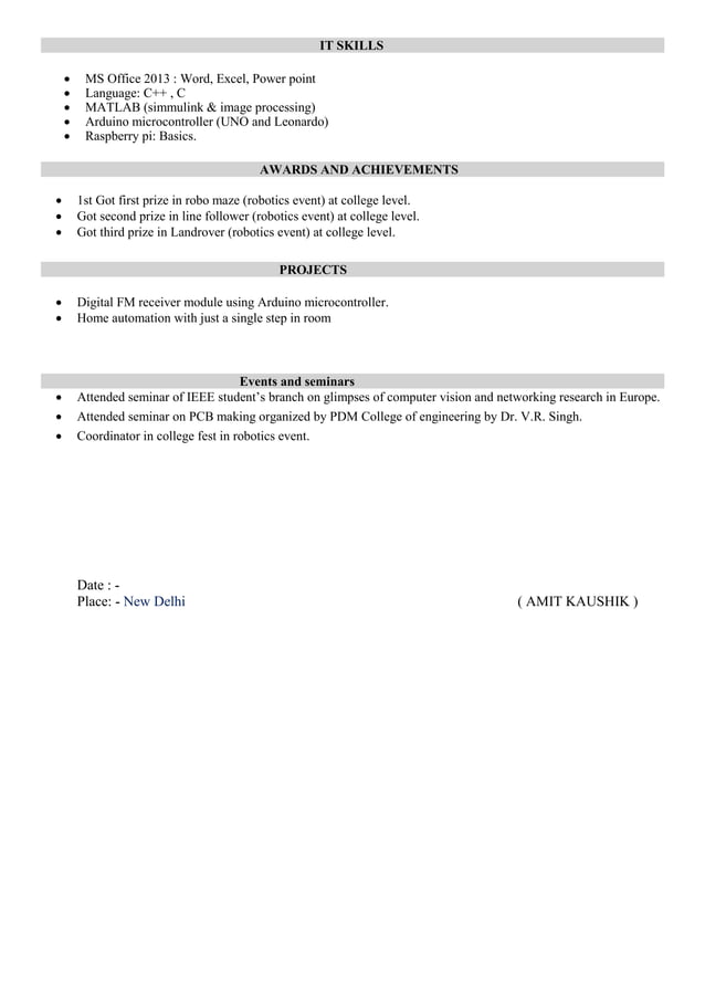 Updated amit resume | PDF