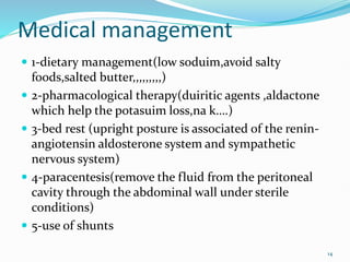 Ascites definition, causes, clinical manifestations,diagnosis .pptx