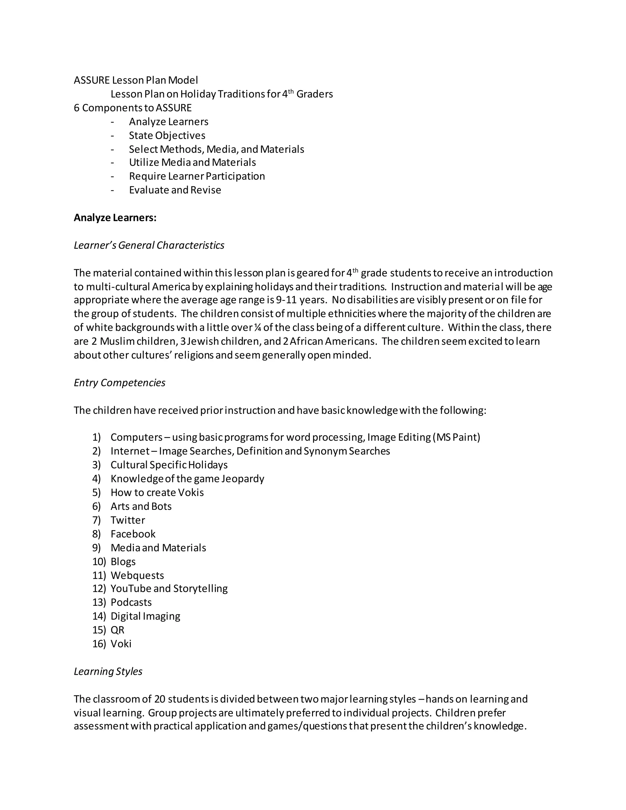 Updated assure plan | DOCX