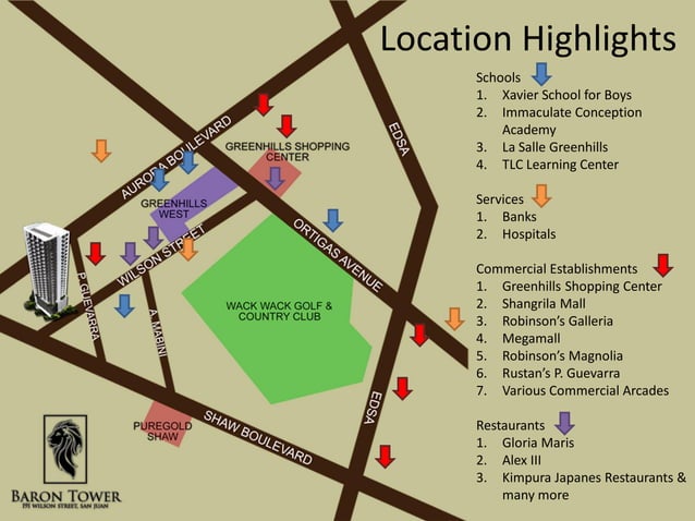 Updated baron tower near Greenhills, San Juan City, Metro Manila | PPT