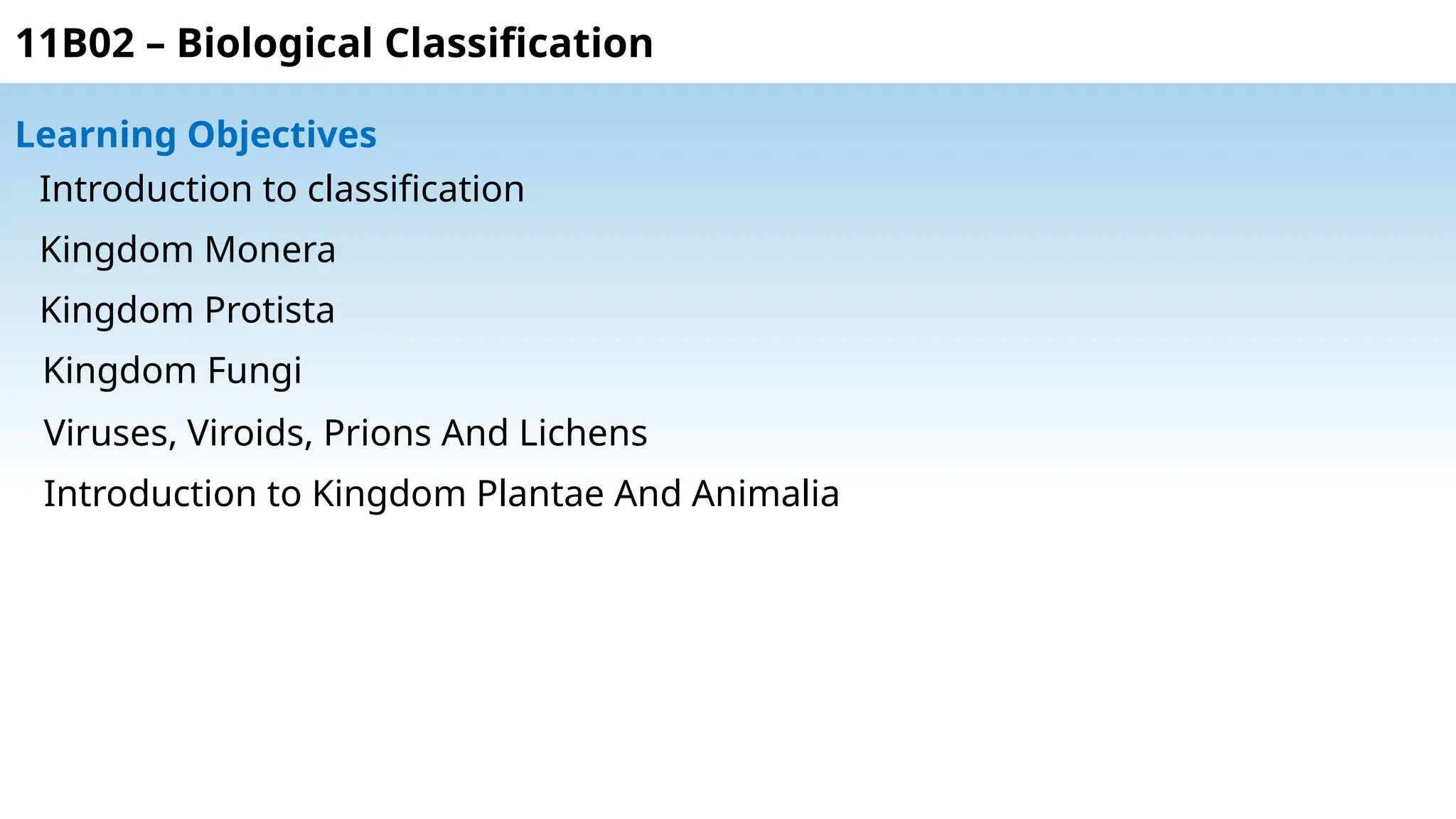 Class 11 Biology - Biological Classification | PPTX