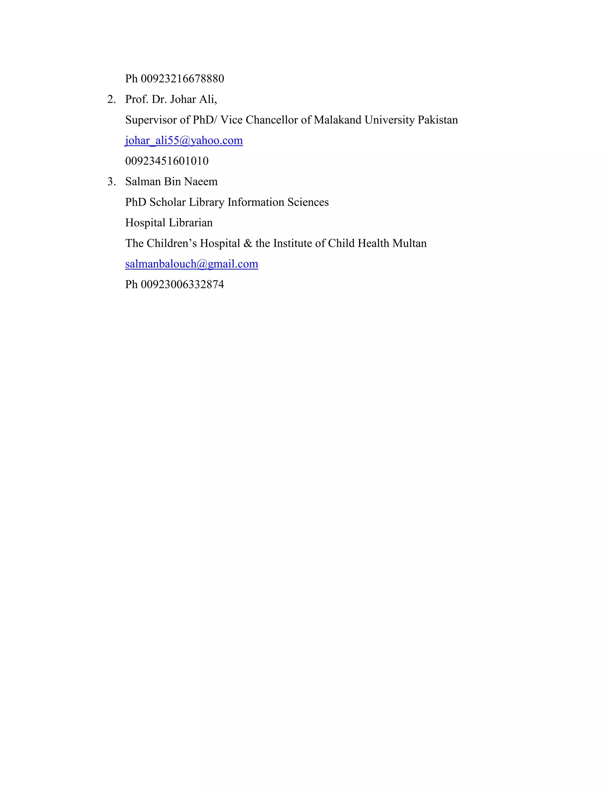 Dr Kamran Ishfaq CV | PDF | Free Download