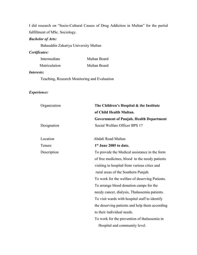 Dr Kamran Ishfaq CV | PDF