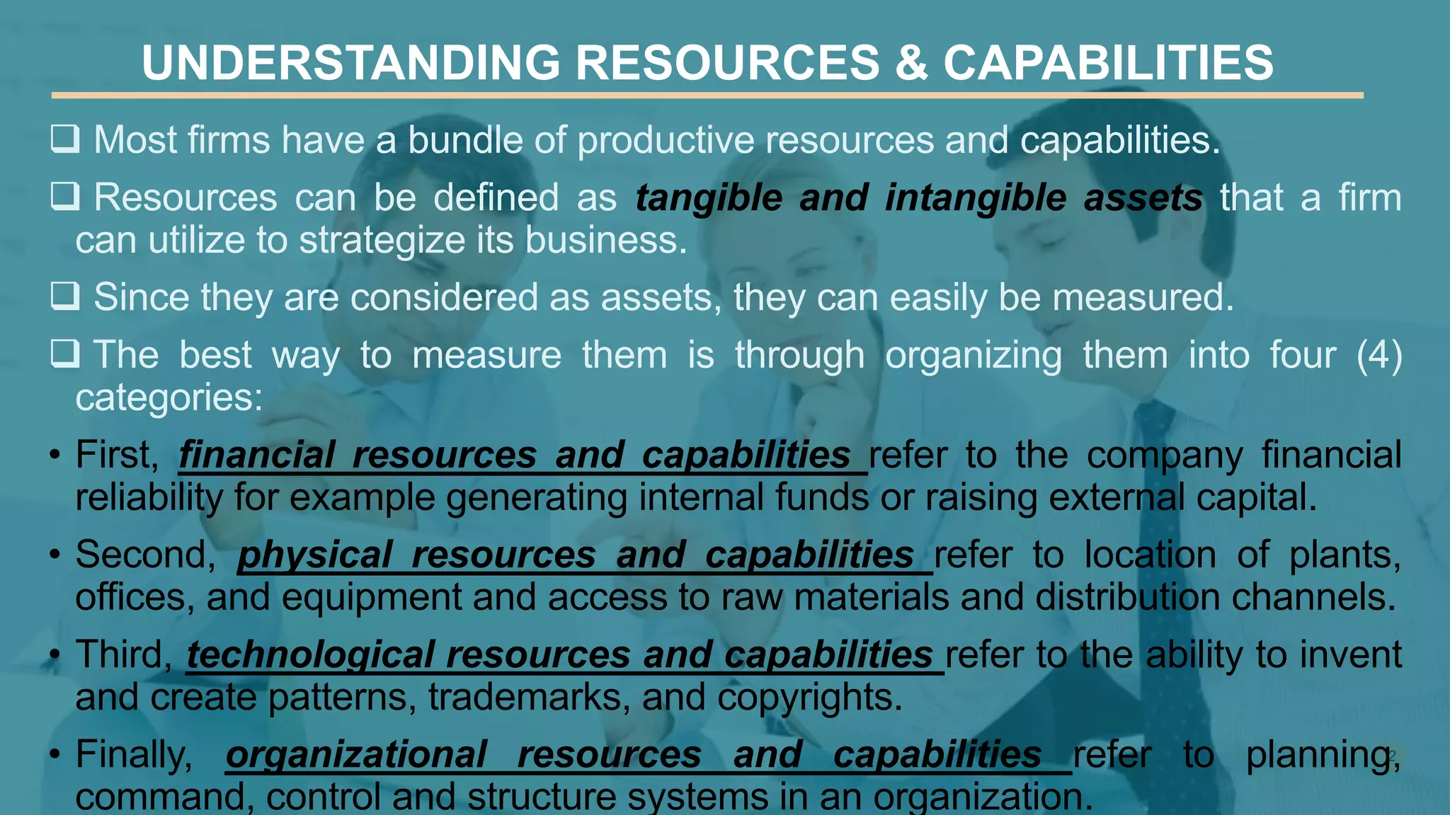 GBS CH 3 LEVERAGING RESOURCES AND CAPABILITIES | PPTX