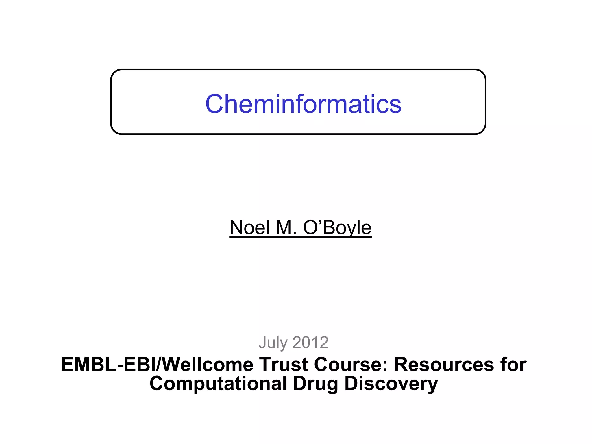 Cheminformatics | PPTX