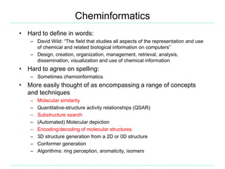 Cheminformatics | PPTX