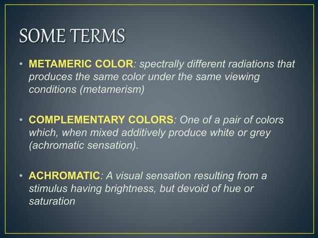 color vision.ppt | Eye and Vision Conditions | Diseases and Conditions